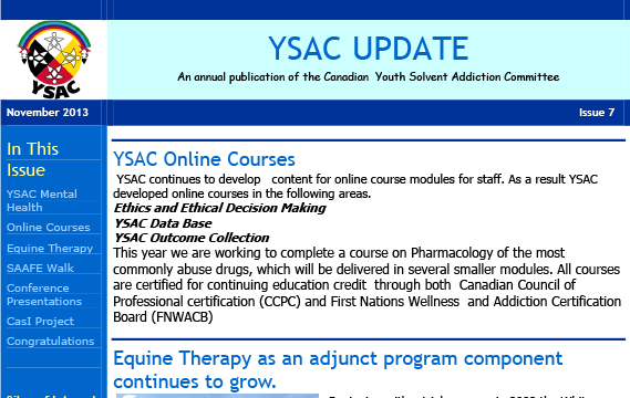 YSAC « Newsletters